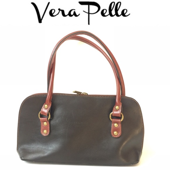 Vera Pelle | Bags | Vera Pelle Italy 0 Leather Handbag Purse | Poshmark